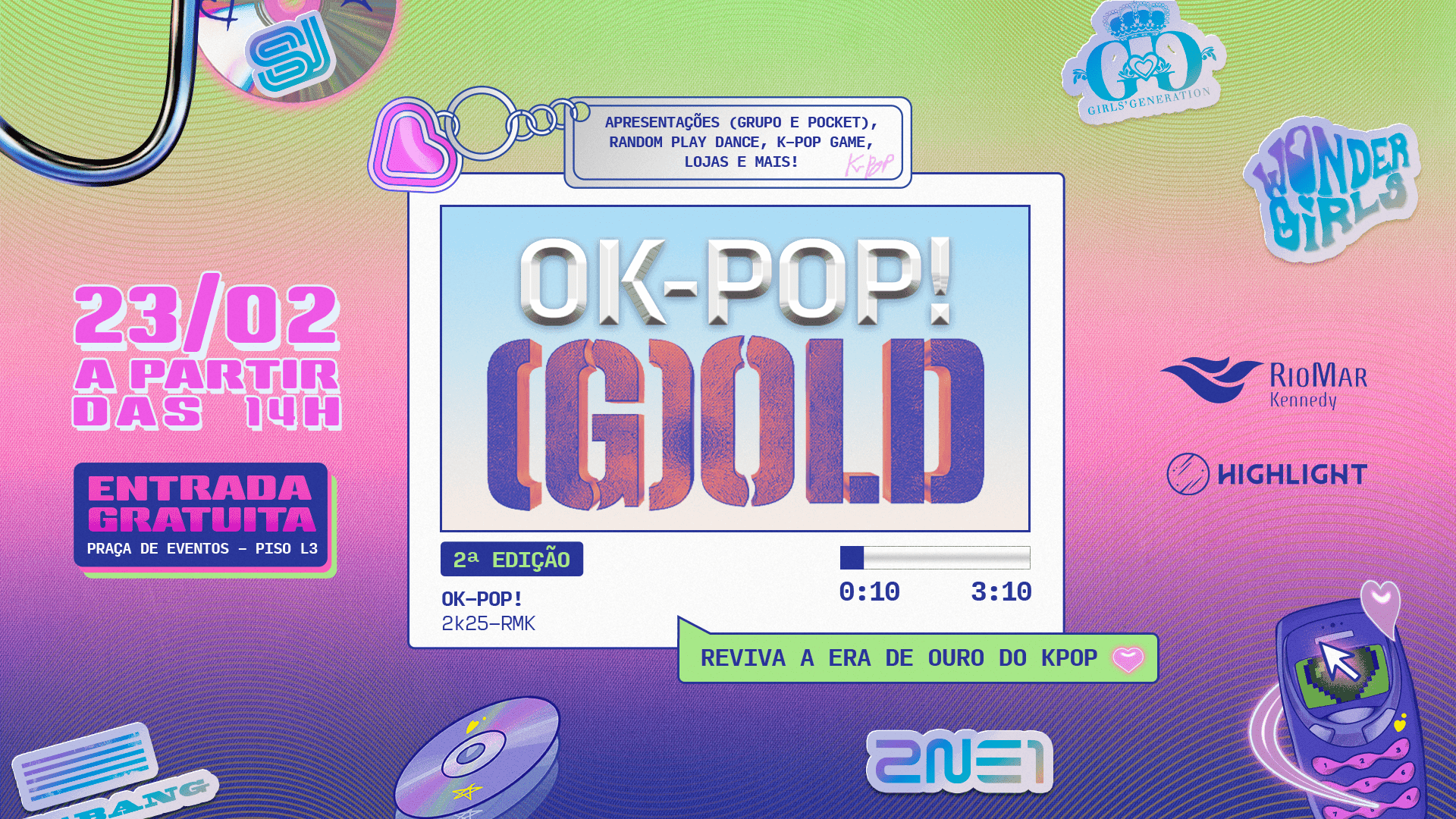 OK-POP (G)OLD - 2ª EDIÇÃO, Fortaleza - Geek Calendar